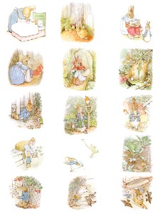Illustrations from The Tale of Peter Rabbit by Beatrix Potter ...
