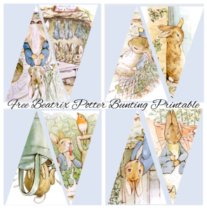Free Printable Beatrix Potter Bunting – Whimsical Woodland