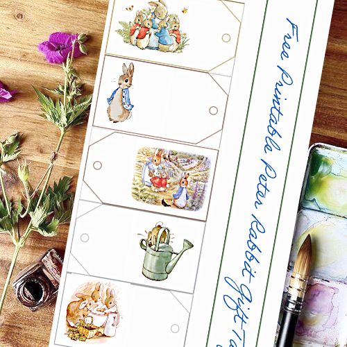 Free Printable Peter Rabbit Gift Tags – Whimsical Woodland