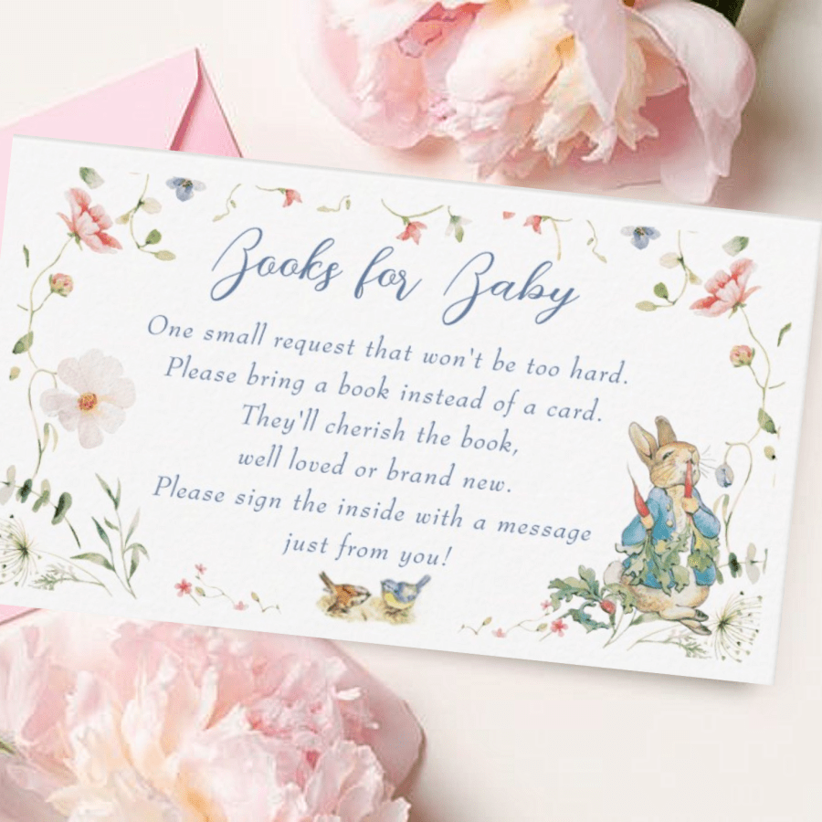 Host a Beautiful Beatrix Potter Peter Rabbit Baby Shower including a ...