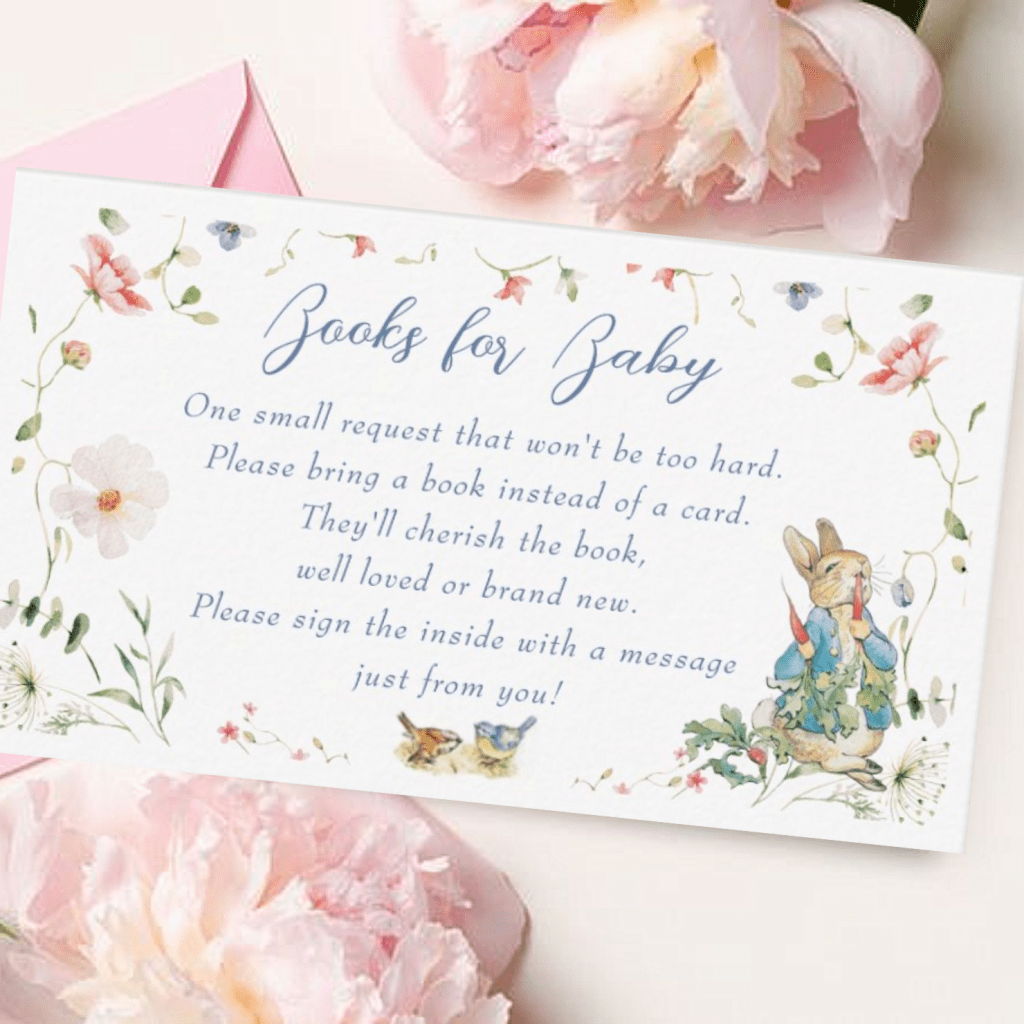 Host a Beautiful Beatrix Potter Peter Rabbit Baby Shower including a ...