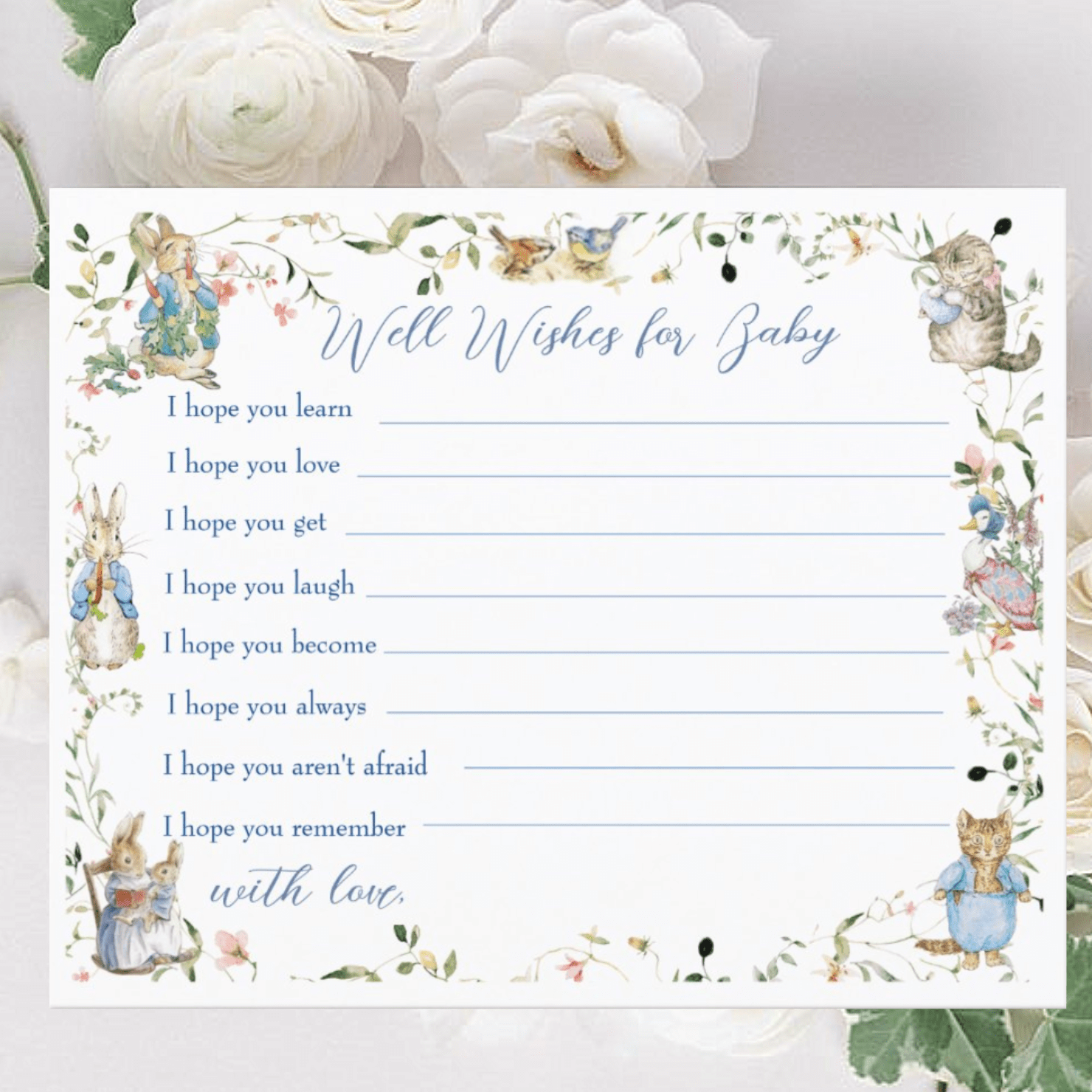 Host a Beautiful Beatrix Potter Peter Rabbit Baby Shower including a ...