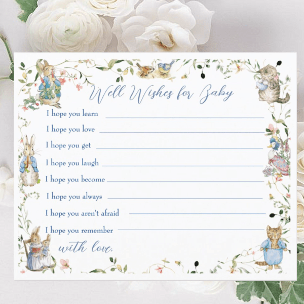 Host a Beautiful Beatrix Potter Peter Rabbit Baby Shower including a ...