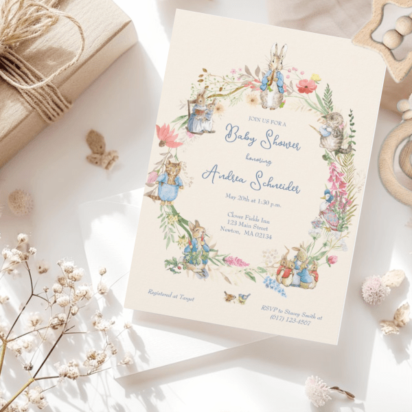Host a Beautiful Beatrix Potter Peter Rabbit Baby Shower including a ...