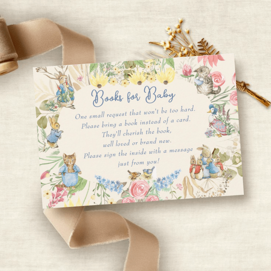 Host a Beautiful Beatrix Potter Peter Rabbit Baby Shower including a ...